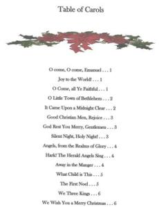 Christmas Carols Booklet – Reformation Gospel Ministries