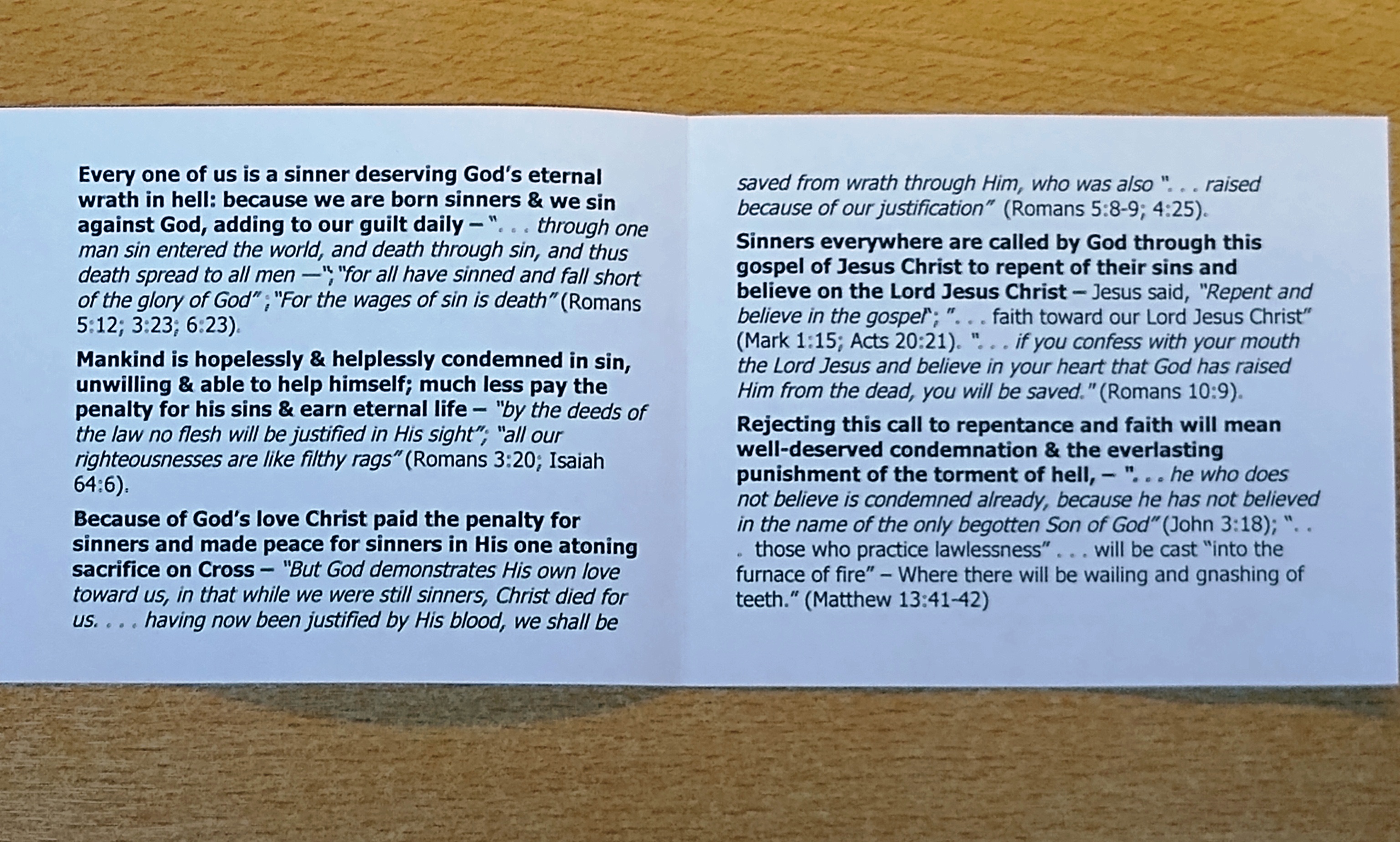 Gospel Tracts – Reformation Gospel Ministries